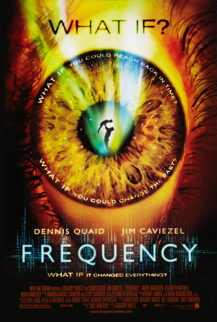 FREQUENCY MOVIE POSTER 2 Sided ORIGINAL 27x40 DENNIS QUAID JIM CAVIEZEL